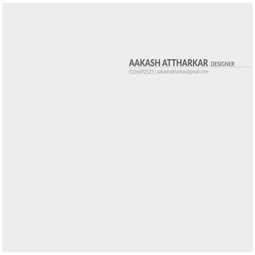 Portfolio aakash attharkar | PDF