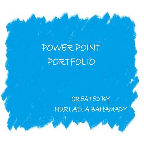 My PowerPoint Portfolio | PDF