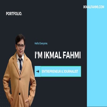 Portfolio - Muhammad Ikmal Fahmi Bin Che Mohamood (Ikmal Fahmi) | PDF