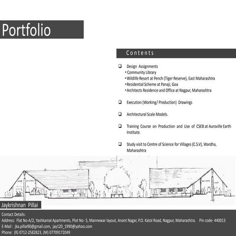 Portfolio - Jaykrishnan pillai | PDF