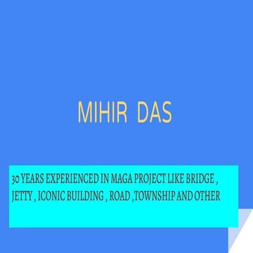 Portfolio mihir das | PPT