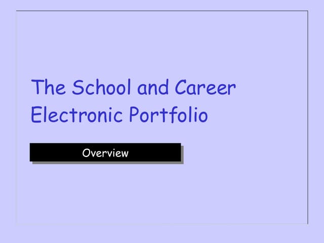 Class 10 Portfolio | PPTX