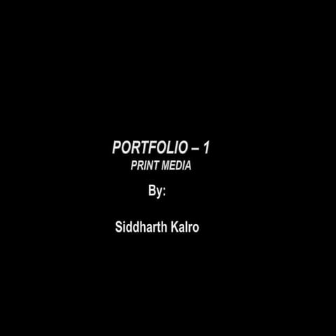 Portfolio part-1 | PPT