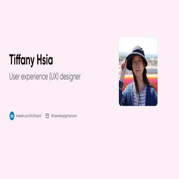 Tiffany Hsia's UX Portfolio | PPT