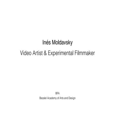 Portfolio Ines Moldavsky | PDF