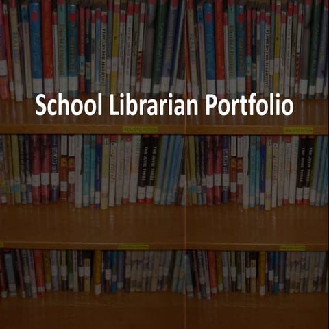 School Library Media Portfolio | PPTX