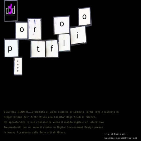 Portfolio 2009 Beatrice Menniti | PDF