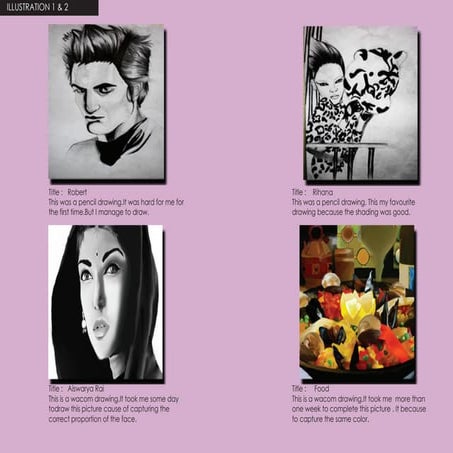 Portfolio 3 a | PDF | Drawing and Sketching | Arts and Crafts