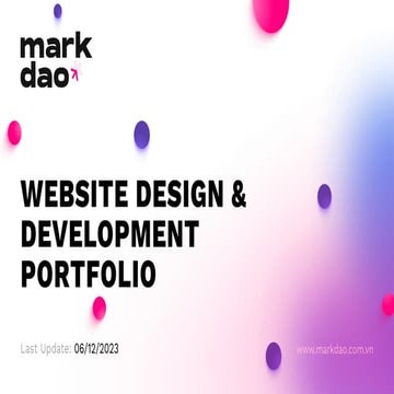 Markdao Website Design & Development - Portfolio | PDF