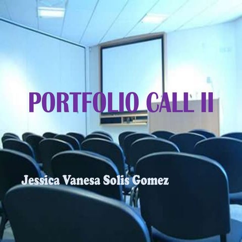 Portfolio call ii | PPTX