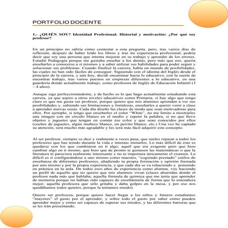 Portfolio docente | PDF