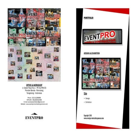 JASA PEMBUATAN BOOTH PAMERAN | PORTFOLIO EVENTPRO | PDF