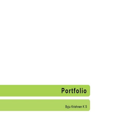 Portfolio for graphic designer visualizer illustrator | PPT