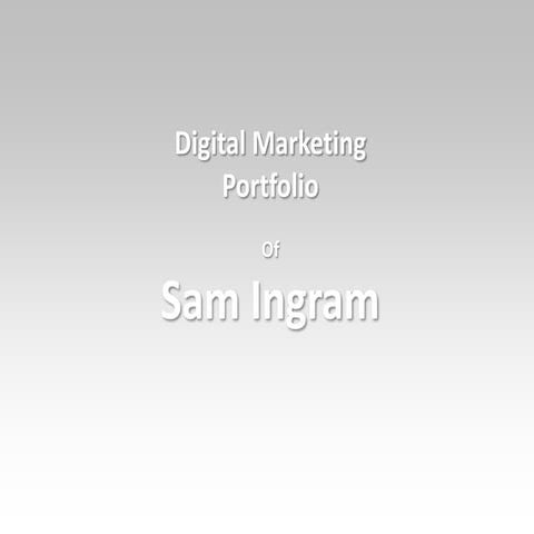 Portfolio for Sam Ingram | PPTX
