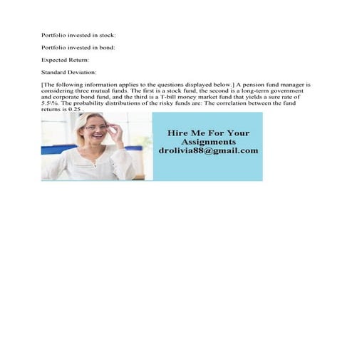 Portfolio invested in stock- Portfolio invested in bond- Expected Retu.pdf