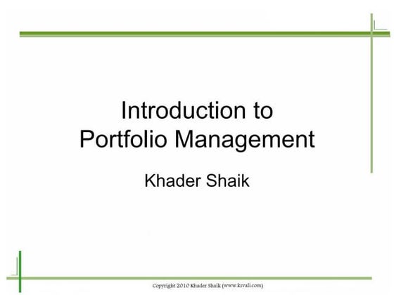 Introduction to risk management | PPT | Business Accounting & Finance ...