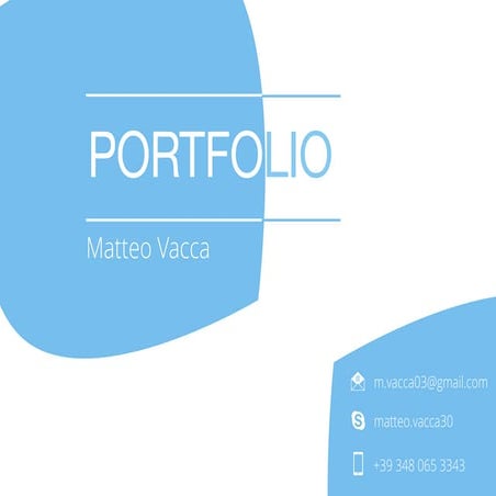 Portfolio matteo vacca | PPT