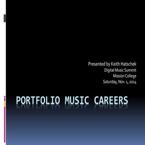 Portfolio Music Careers | PPTX