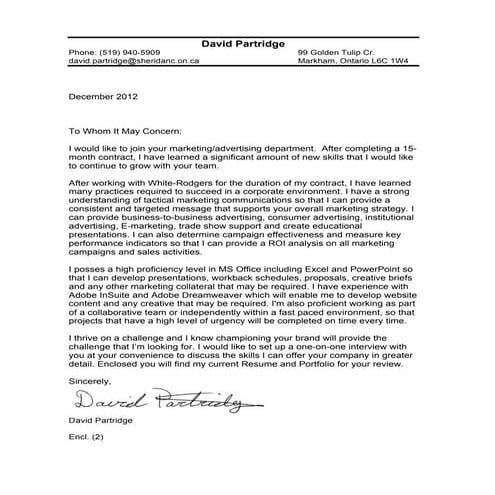 Portfolio Of David Partridge December 2012 3 | PDF