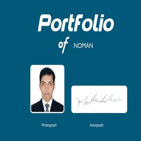 Portfolio of NOMAN | PDF