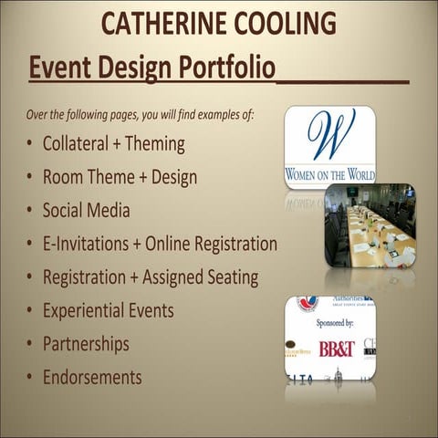 Event Design Portfolio | PPT