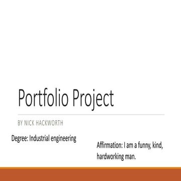 sample portfolio | PPTX