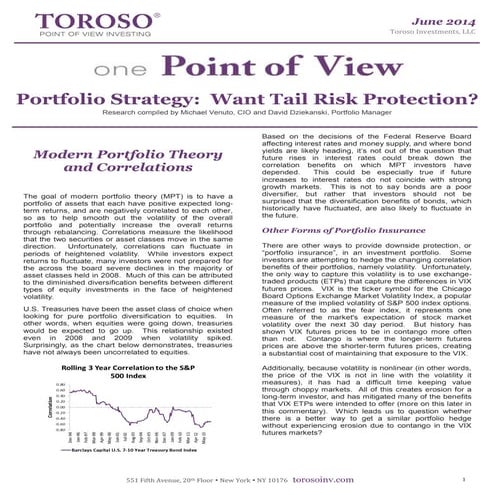 Portfolio strategy: want tail risk protection | PDF