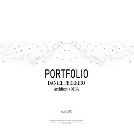 Daniel Ferreiro Architect Portfolio 2017 | PDF