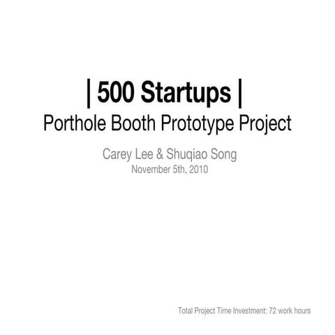 Porthole Booth Prototype Design | PPT