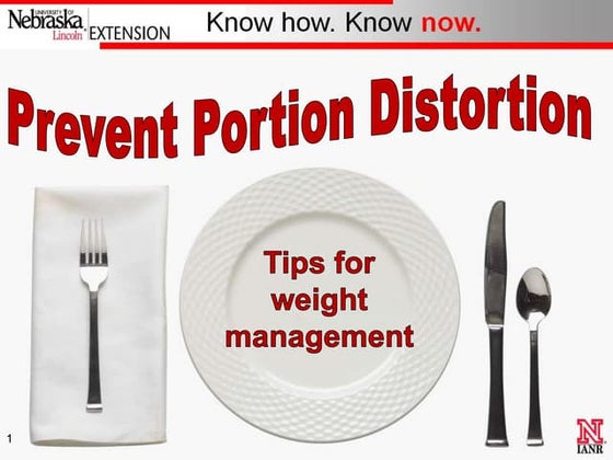 Prevent Portion Distortion Handout | PDF
