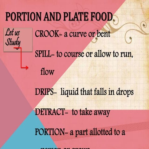 Portion and plate food | PPTX