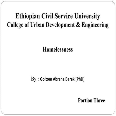 Homeless ppt (1) | PPTX