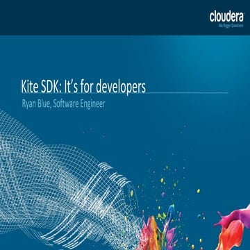 Kite SDK introduction for Portland Big Data | PPT
