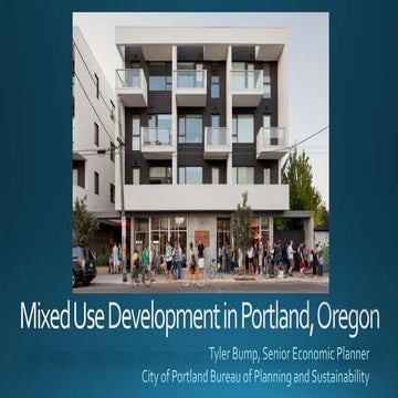 Mixed Use Development in Portland | PPTX
