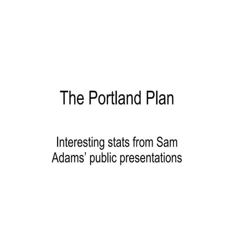 Portland Plan (condensed)