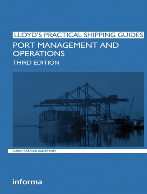 Port operations & management slideshow | PPT