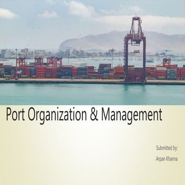 Port operations & management slideshow