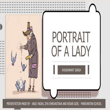 Portrait of a Lady ppt Parevartan School | PPT