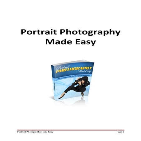 Portrait photography made easy | PDF