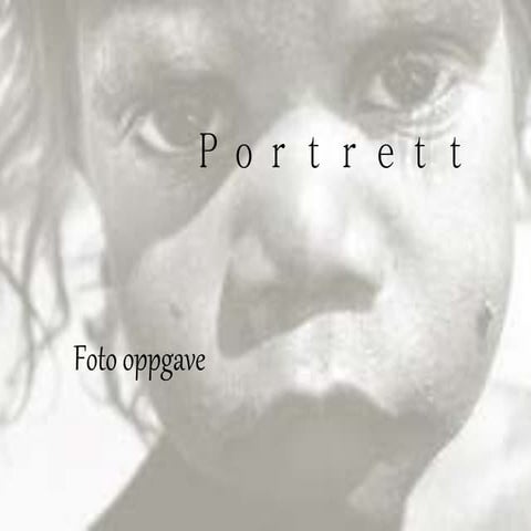 Portrett 7 trinn | PPTX
