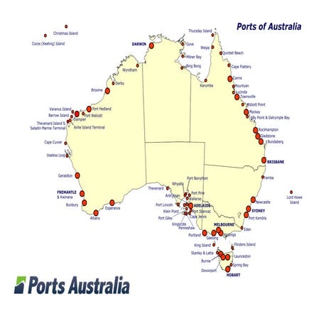 Ports australia-map | PDF
