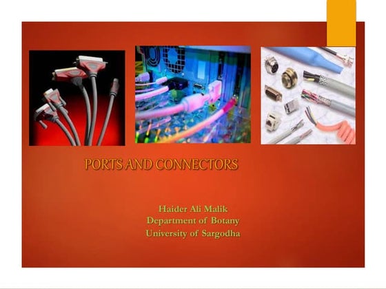 Computer cables and connectors | PPT