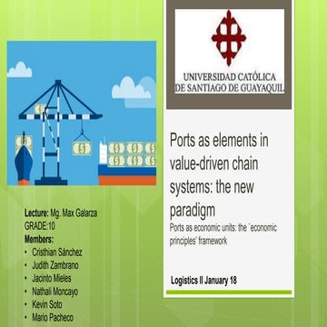 Ports as elements in value driven chain systems (1) (1) | PPT