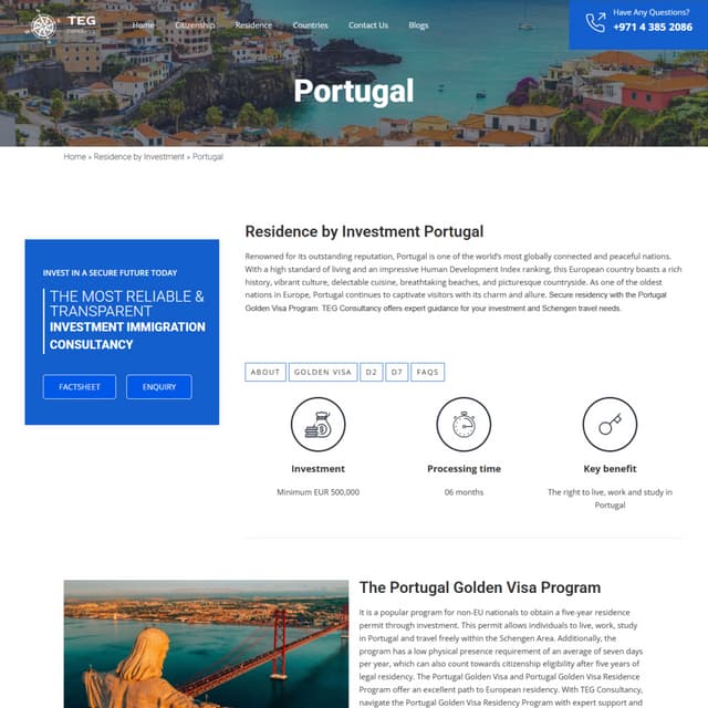 portugal golden visa residency program 2 | PDF