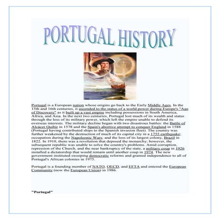 Portugal history | PDF