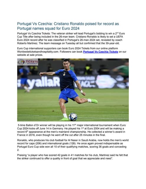 Presentation on Cristiano Ronaldo | PPT