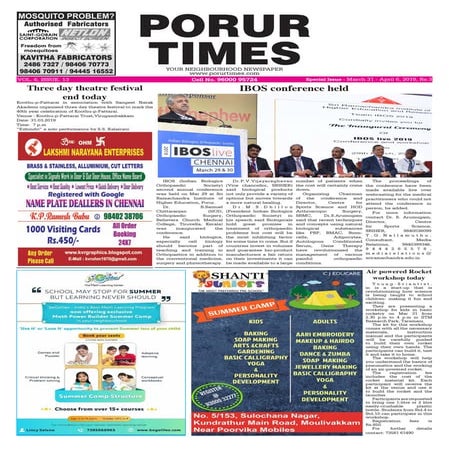 Porur Times March 31 | PDF