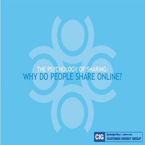 Why do people share online? | PPTX