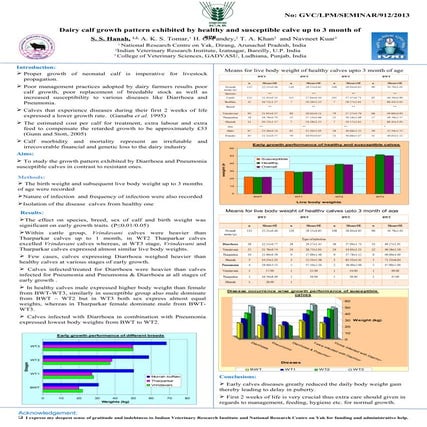 calf growth pattern | PDF