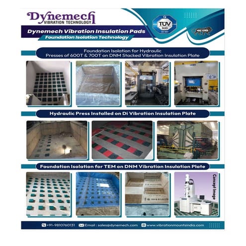 Dynemech Anti-Vibration Technology Vibration Insulation Pads | PDF